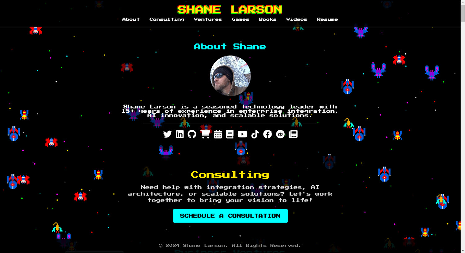 Shane Larson's Games - Retro Arcade Fun